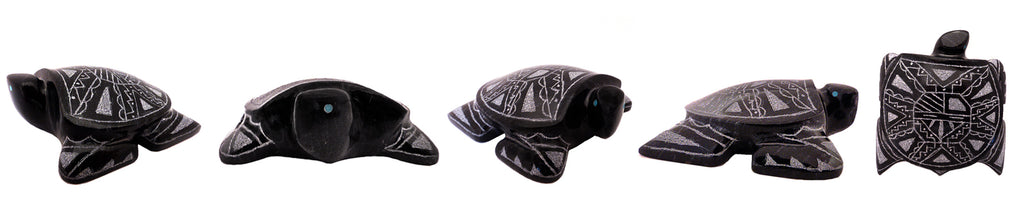 Black Marble Sea Turtle by Curtis Garcia – Sunshine Studio