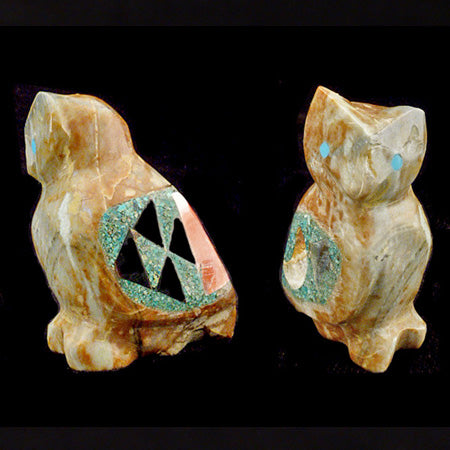 Picasso Marble Bird, Horned Owl by Jayne Quam – Sunshine Studio