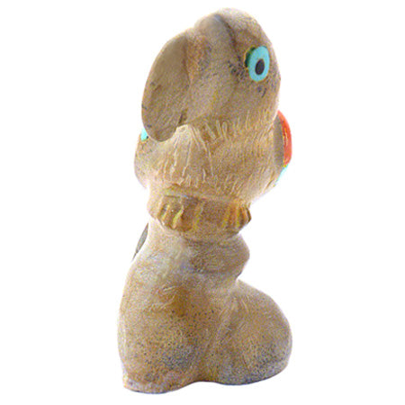 Zuni Rock (travertine) Bird, Parrot by Fred Leekya – Sunshine Studio