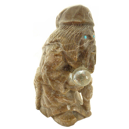 Marble Merlin by Derrick Kaamasee - Zuni Fetish – Sunshine Studio