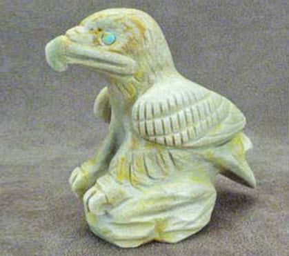 Serpentine Bird, Eagle by Dan Quam, Deceased - Zuni Fetish – Sunshine ...