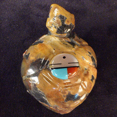 Leopard Marble Sea Turtle by Jeff Shetima - Zuni Fetish – Sunshine Studio